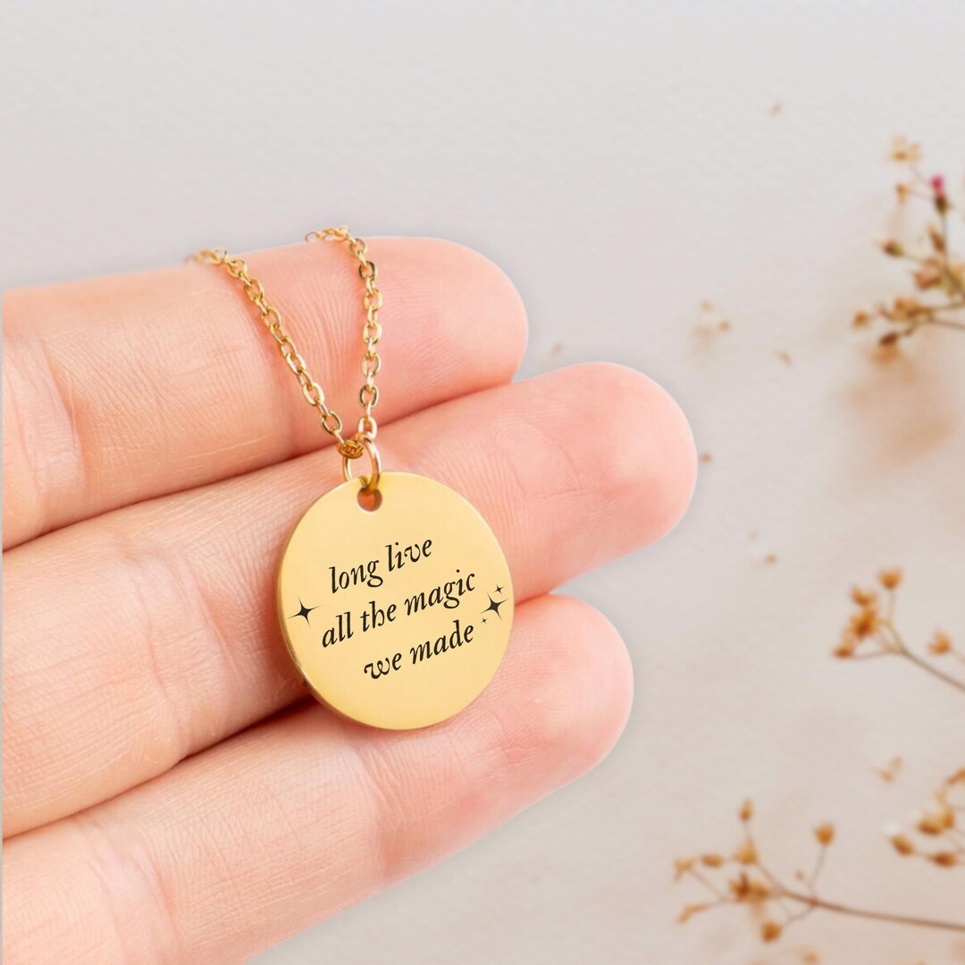 Long Live Necklace, Taylor's Inspired Jewelry Gift for Her, Custom ...