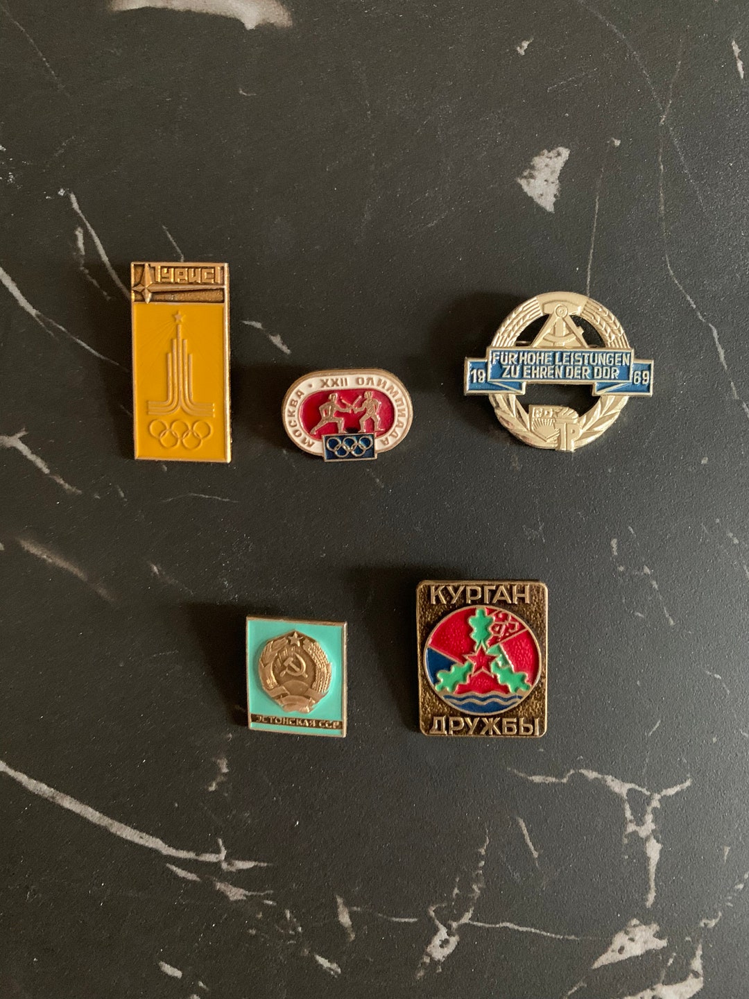 Vintage, Retro Soviet Union Pins / USSR Badge, Pin, Medal / Cold War ...
