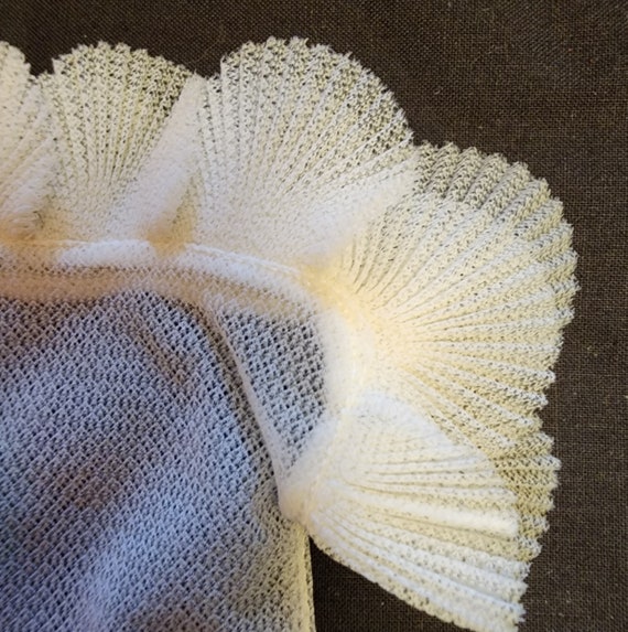 Vintage Sheer Gloves 1950s Light Yellow Textured Nylo… - Gem