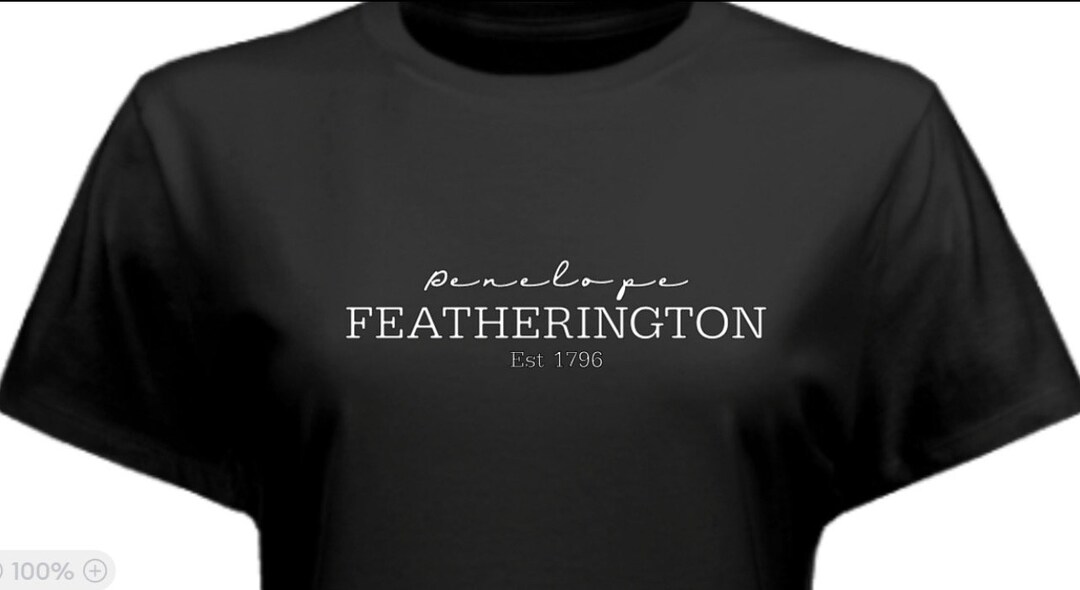 Bridgerton Series Merch: Penelope Tee - Etsy