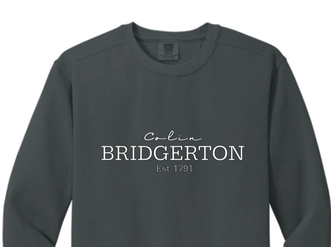 Bridgerton Series Merch: Colin Crew Neck Sweatshirt - Etsy