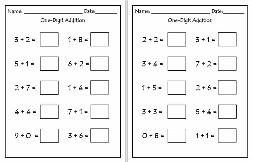 20 Pages Math Worksheets · Addition and Subtraction for Kids ...
