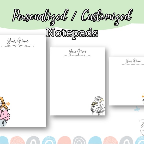 Personalized Notepads - Etsy