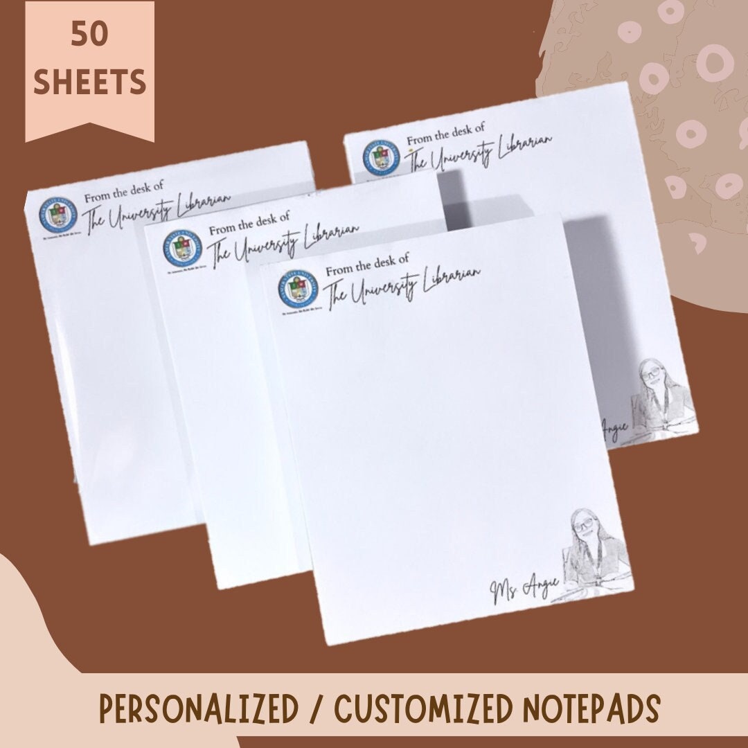 Custom Notepads Personalized Notepads Memo Pads Personalized Stationery ...