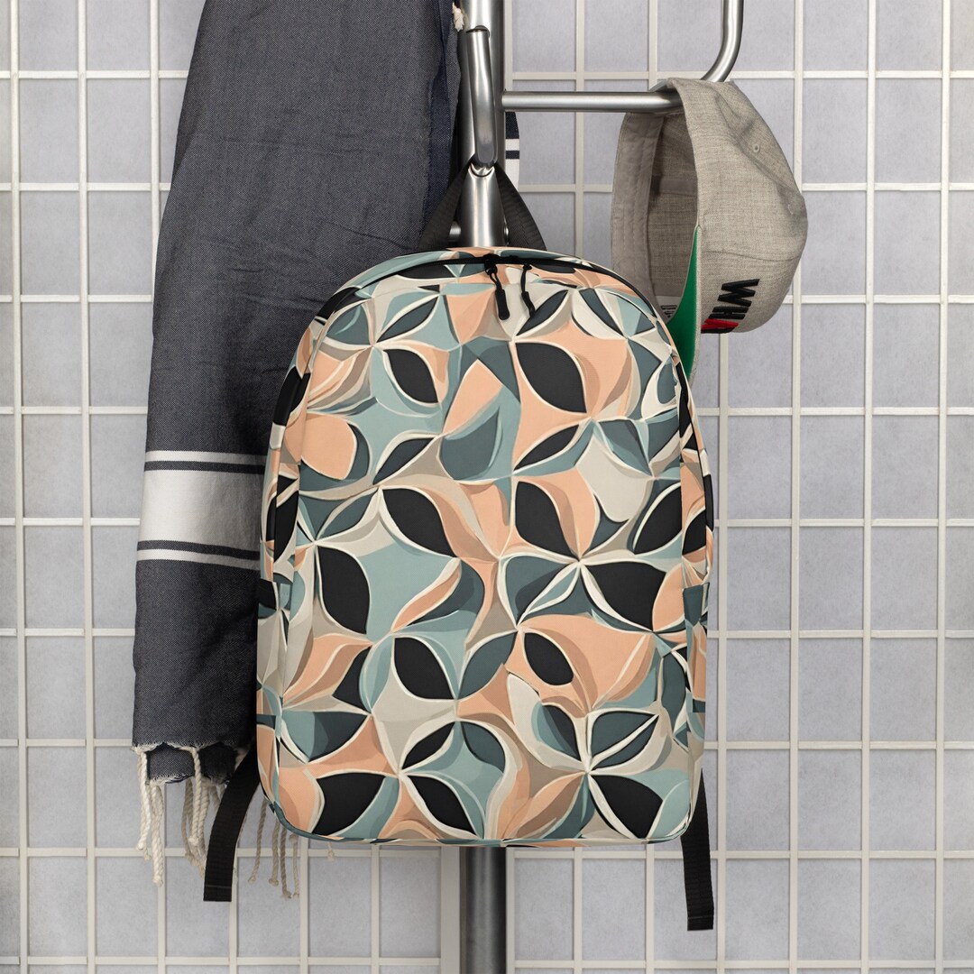 Colorfully Printed Minimalist Backpack - Etsy