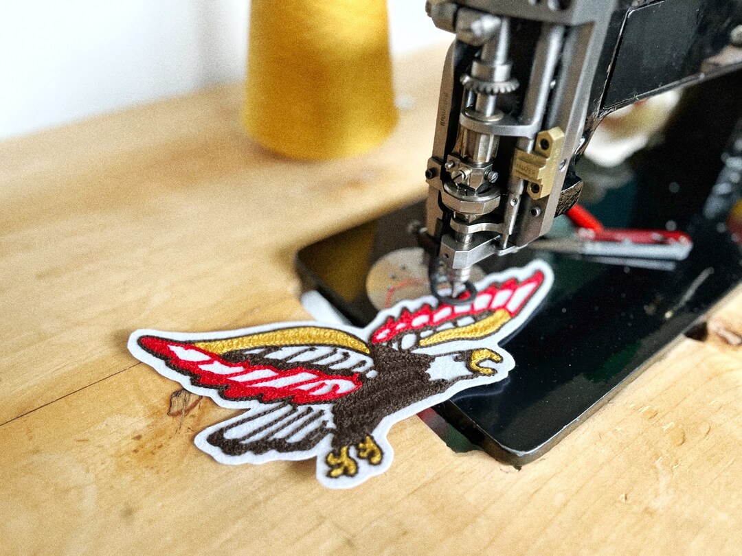 Traditional American Bald Eagle Handmade Chainstitch Patch - Etsy