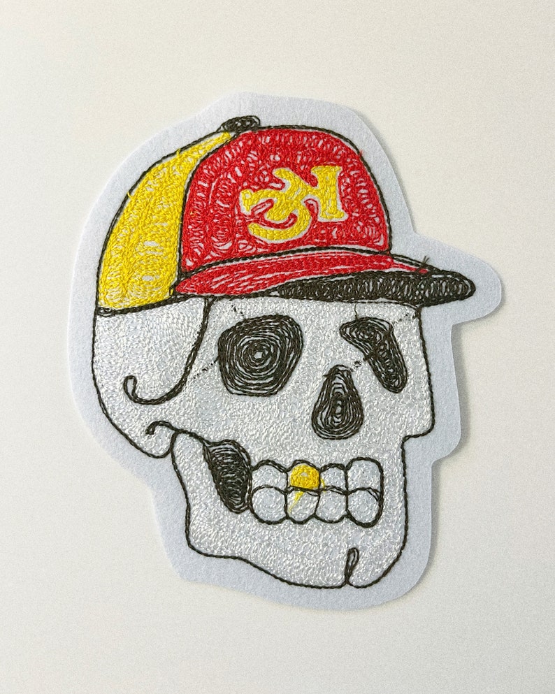Kansas City Chiefs Skull & Ball Cap Chainstitch Patch - Etsy
