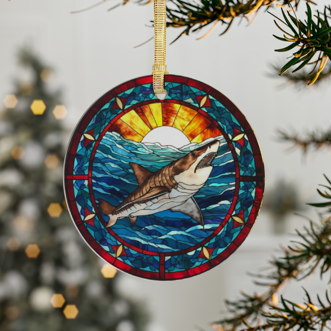 Sunrise Shark Suncatcher Acrylic Ornaments - Etsy