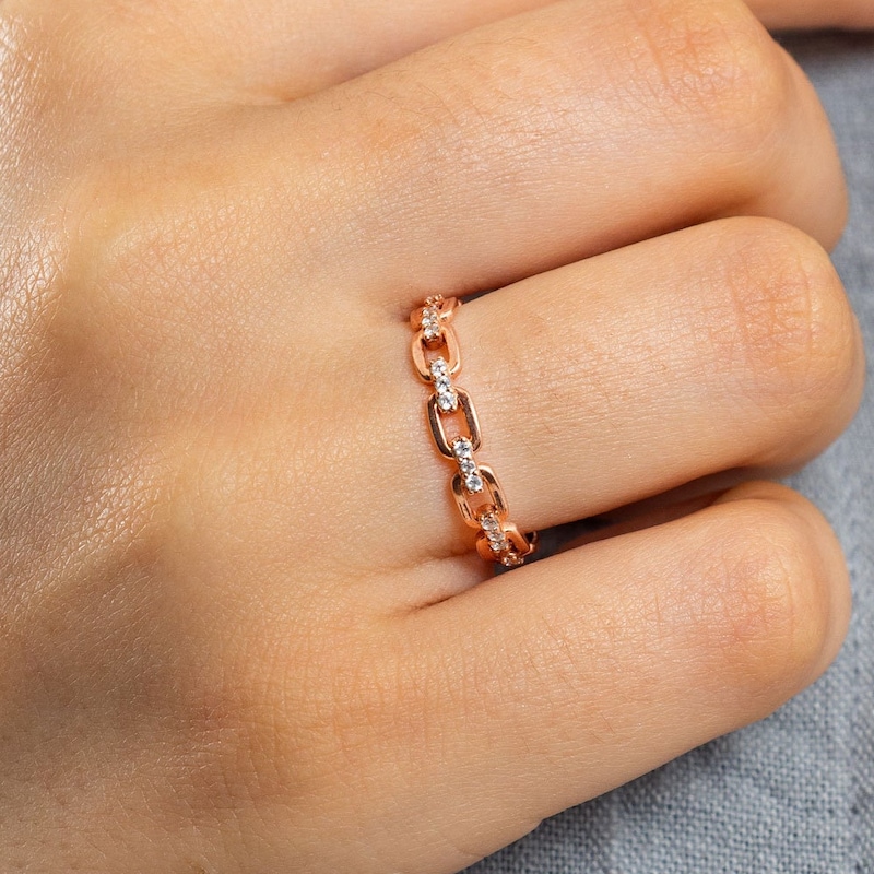 Gold Chain Ring - Etsy