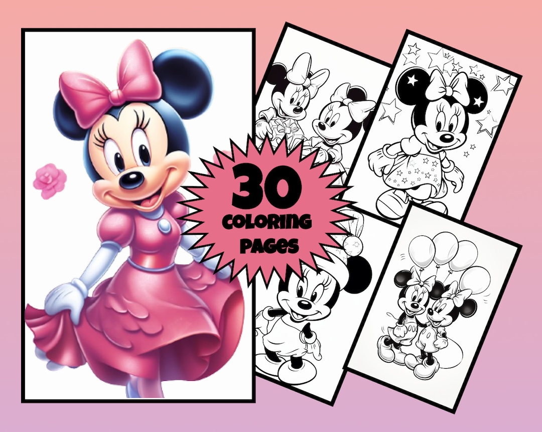 Mickey Mouse Coloring Book, Minnie Mouse, Kids Coloring Pages, Holiday ...