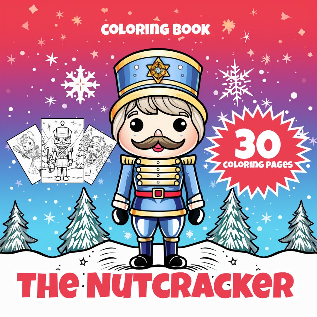 Nutcracker Coloring Book, Simple Coloring Sheet, Book for Kids - Etsy