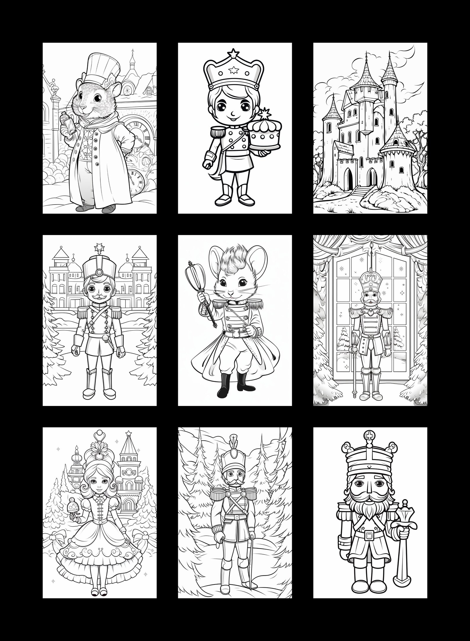 Nutcracker Coloring Book, Simple Coloring Sheet, Book for Kids - Etsy