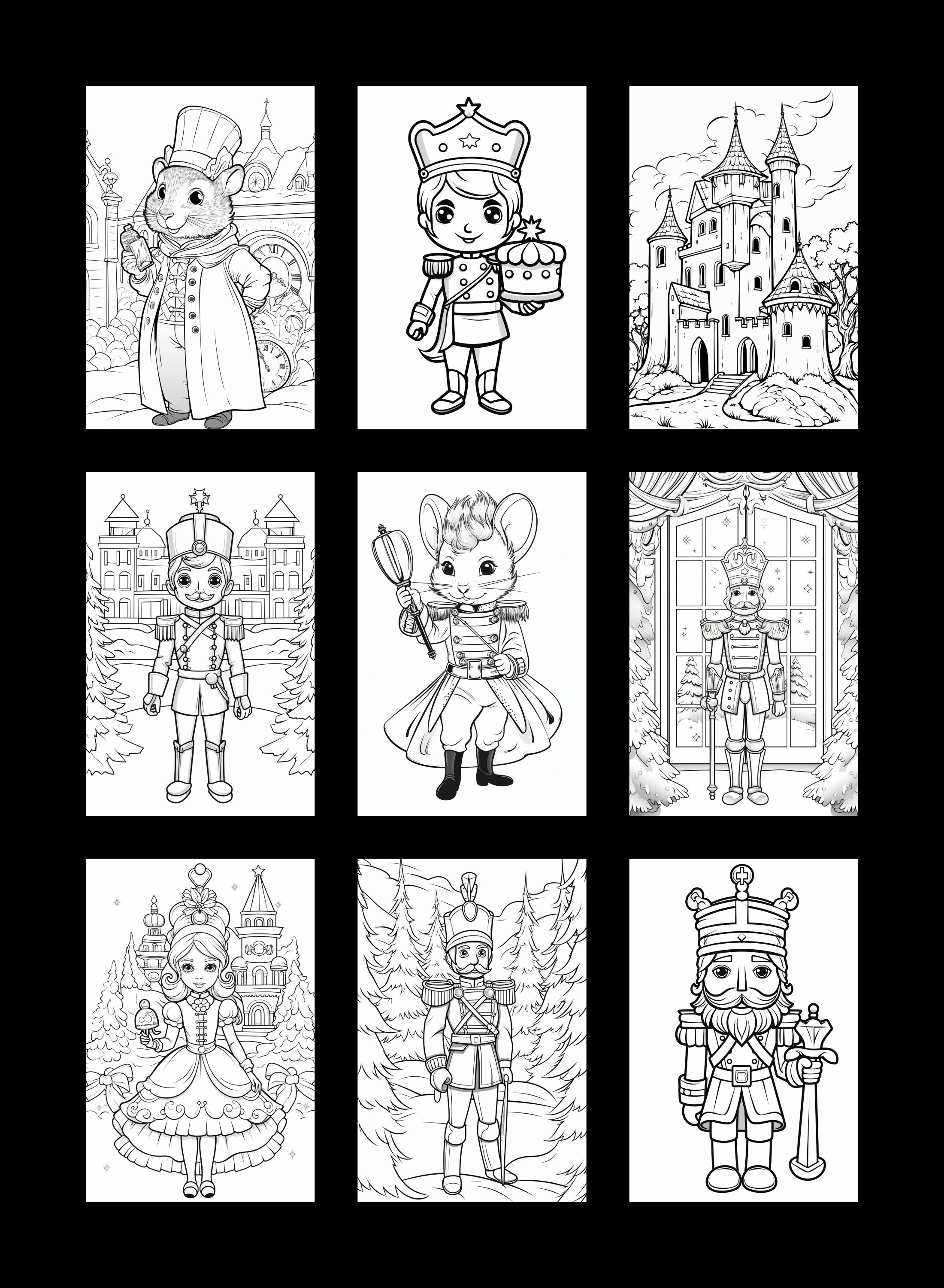 Nutcracker Coloring Book, Simple Coloring Sheet, Book for Kids - Etsy
