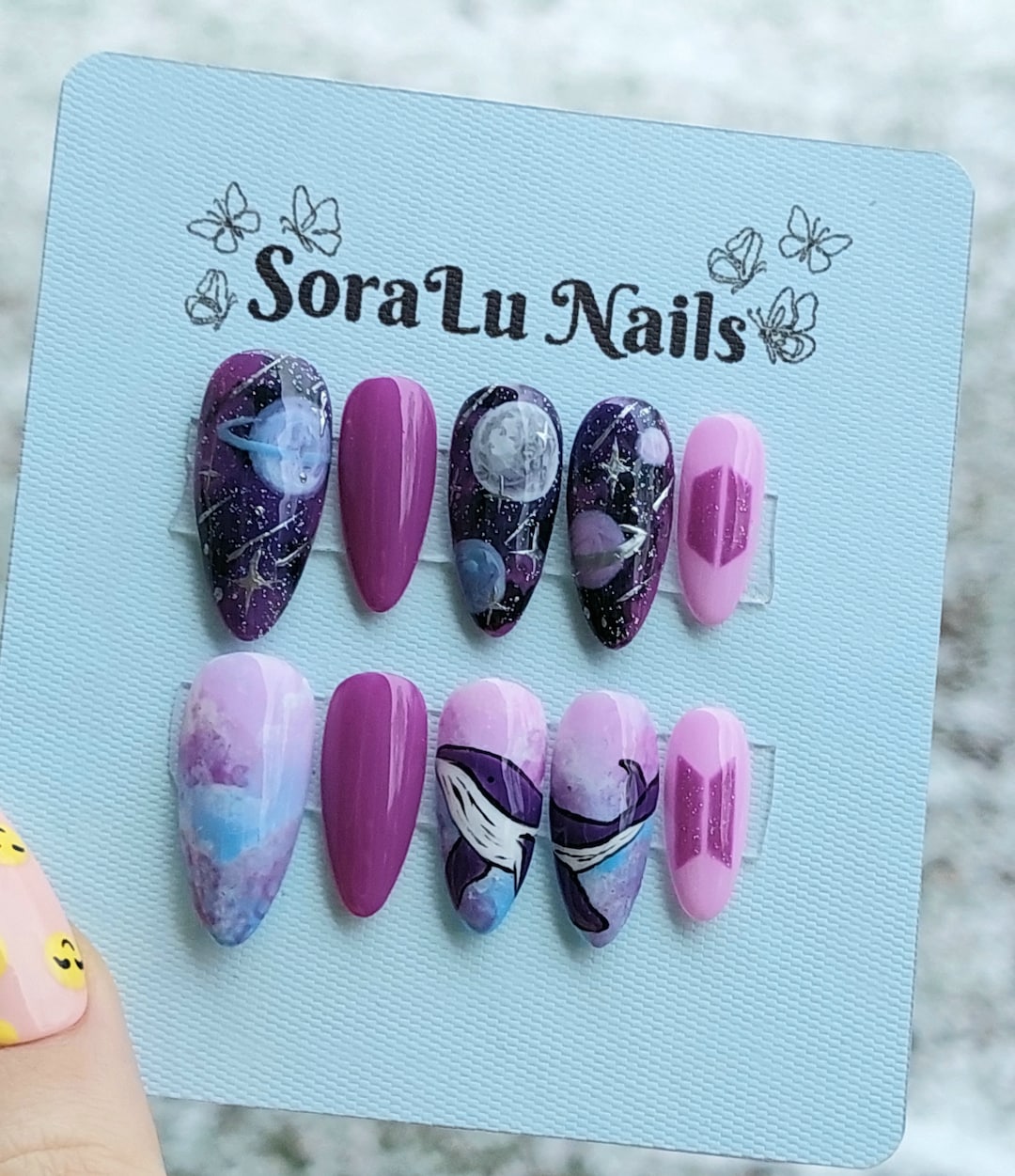 Handmade BTS ARMY Press on Nails BTS Press on Nails Unique Kpop Nails ...