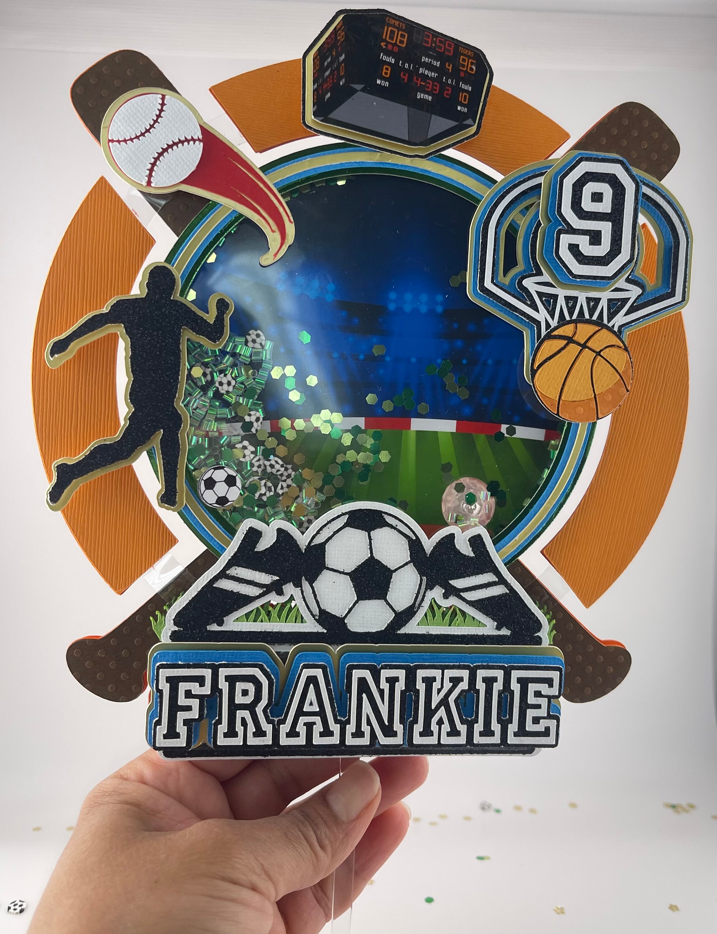 Custom Sports Birthday Cake Topper: Baseball, Basketball, Soccer - Etsy