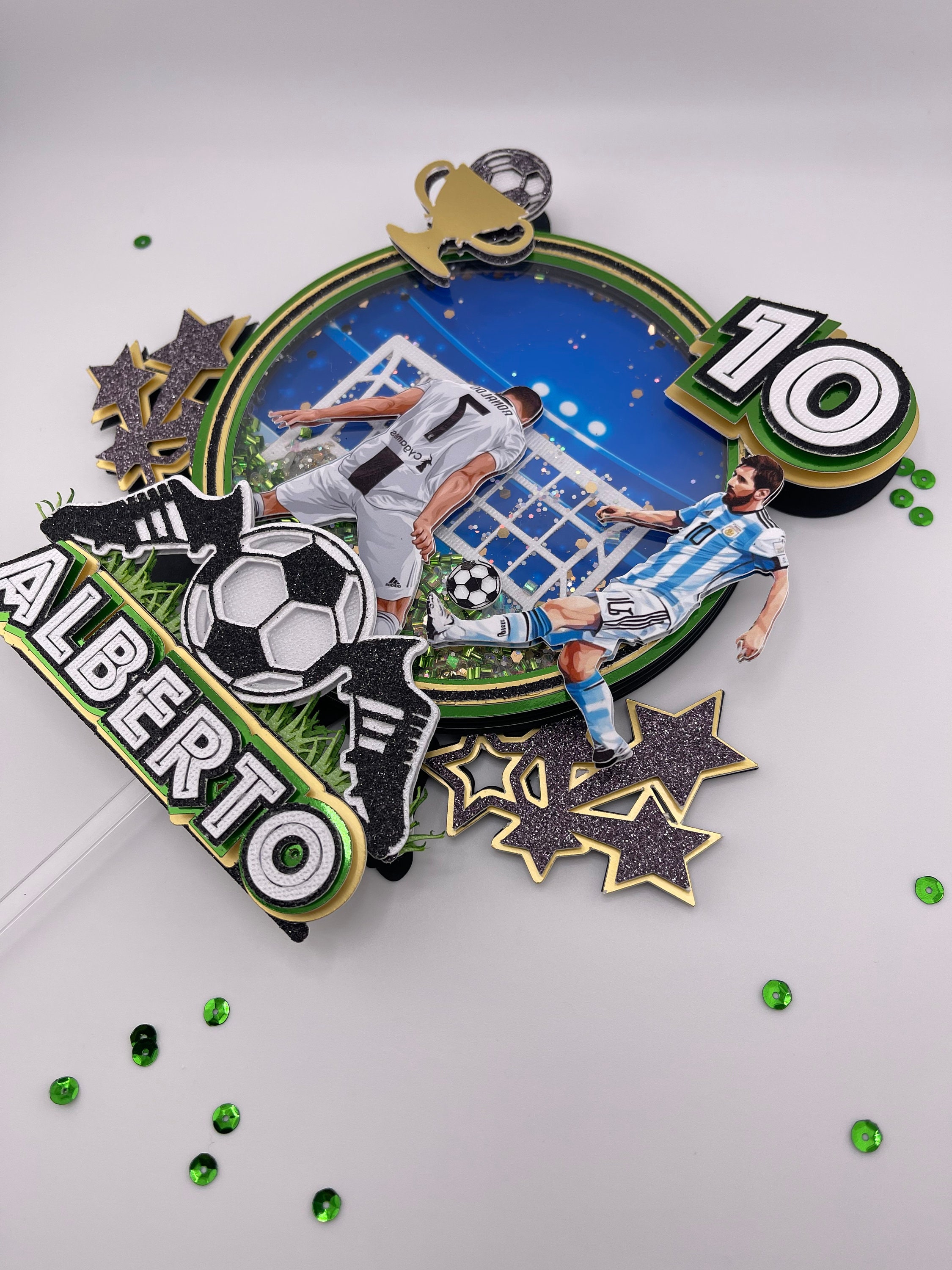Soccer Birthday Cake Topper, Soccer Decor,soccer Party, Sports Cake ...