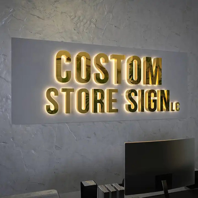 Business Logo Sign Aesthetic Sign Beauty Salon Sign 3D - Etsy