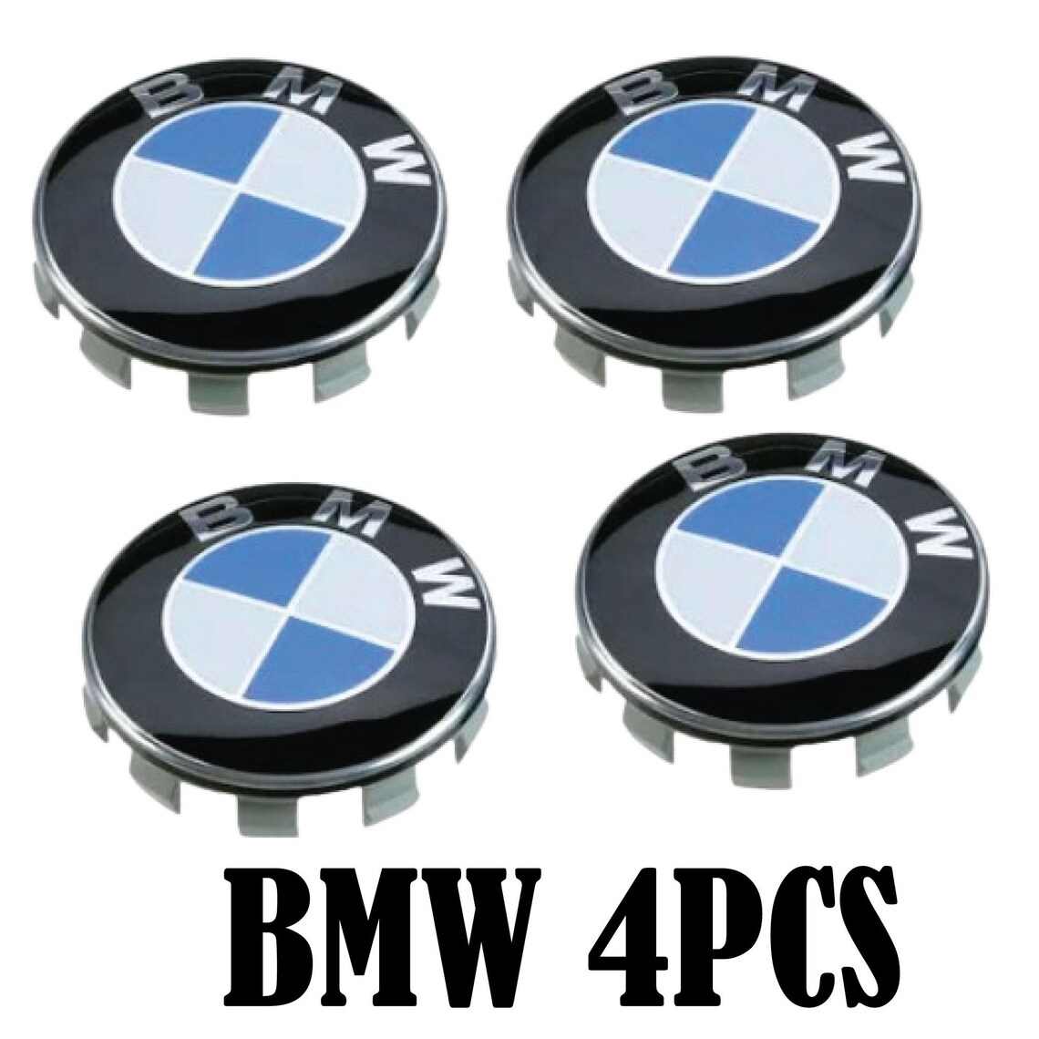 68mm Floating Wheel Center Caps Set of 4 Blue/white - Etsy