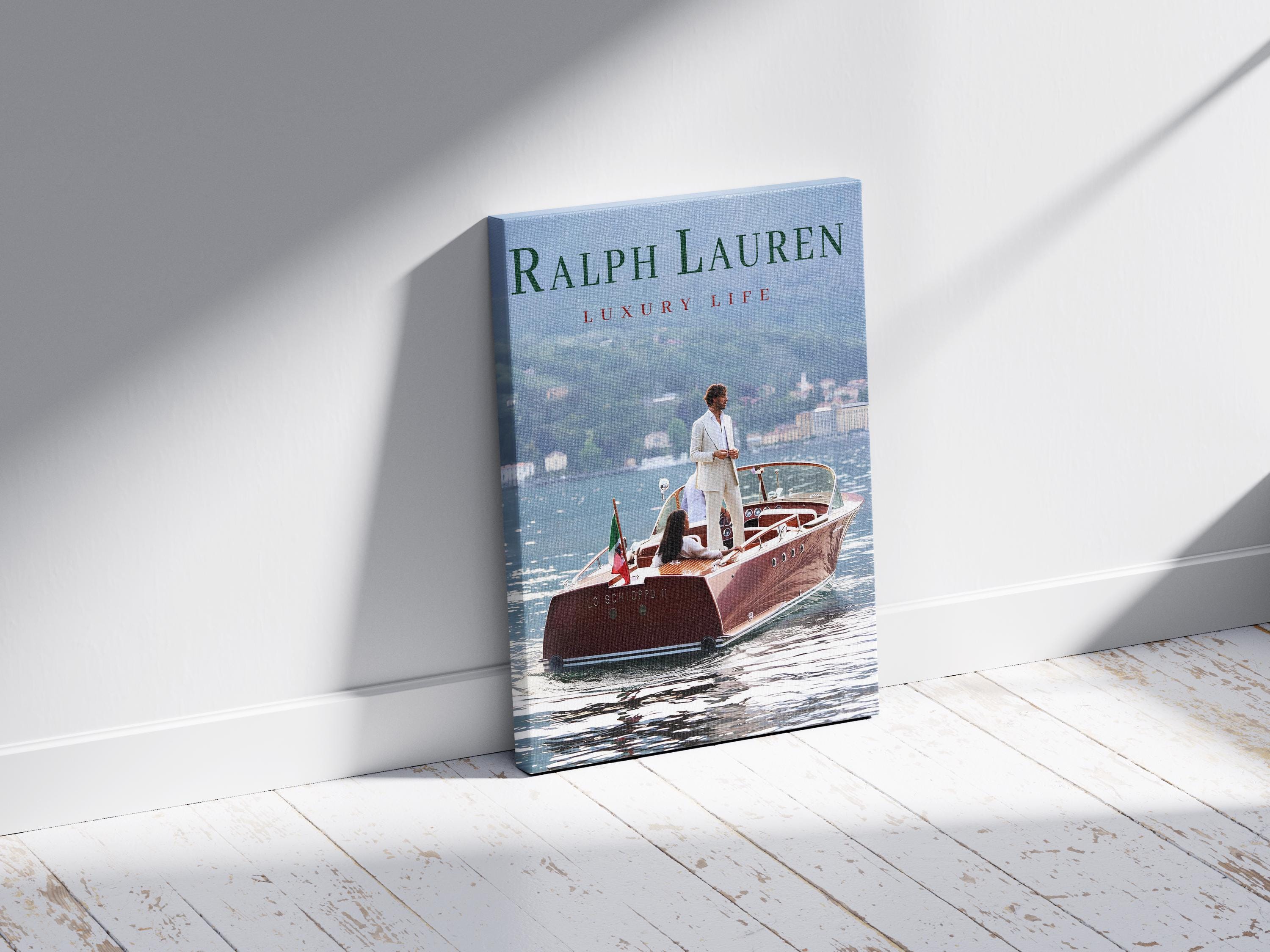 Ralph Lauren Poster, Luxury Life Poster, Ralph Lauren Print, Boat ...
