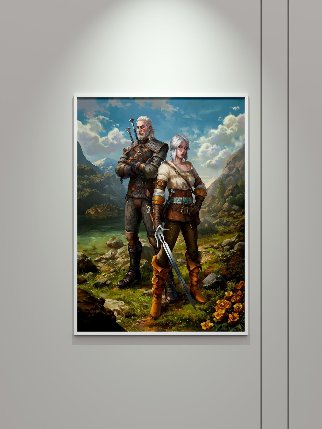 The Witcher Canvas, the Witcher Art, Game Art, the Witcher Poster ...
