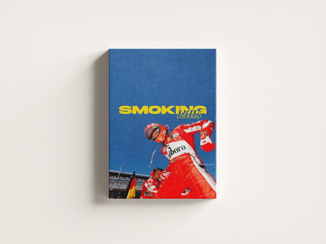 Smoking Kills Poster, Marlboro Pilot Print, F1 Poster, Smoking Kills ...