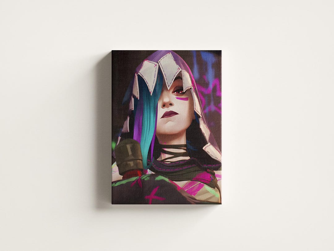 Arcane Poster, Arcane Wall Art, Jinx Poster, League of Legends Art ...