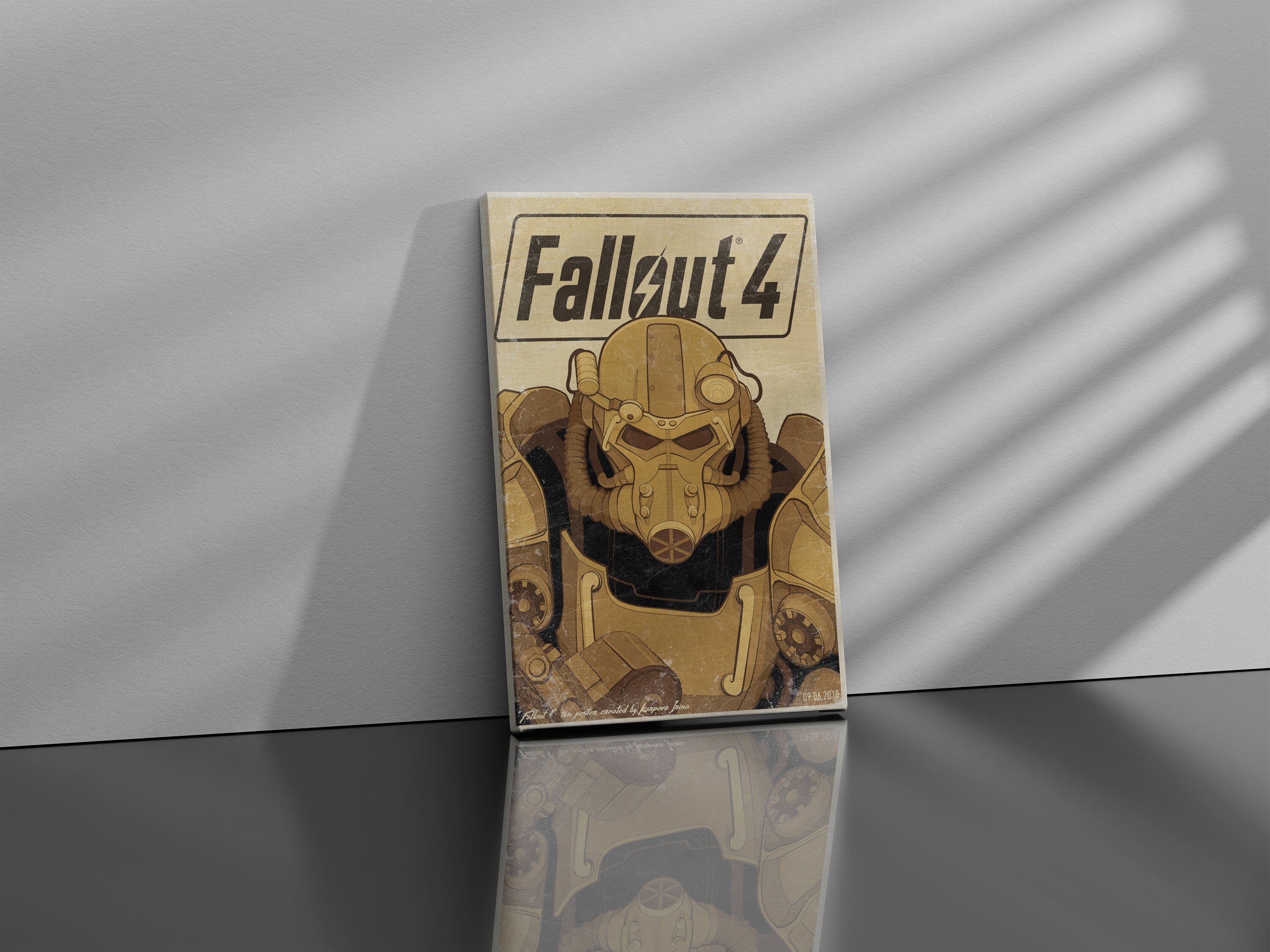 Fallout Print, Fallout 4, Fallout Art, Fallout Canvas, Fallout Poster ...