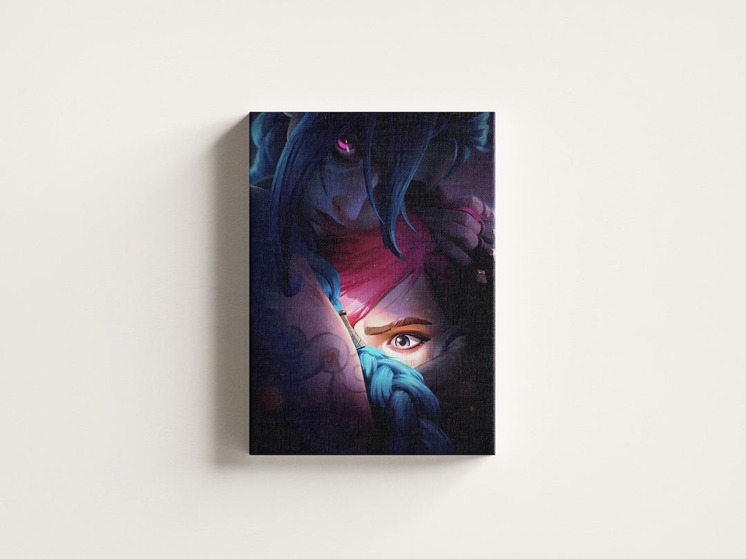 Arcane Poster, Arcane Wall Art, Vi and Jinx Poster, League of Legends ...