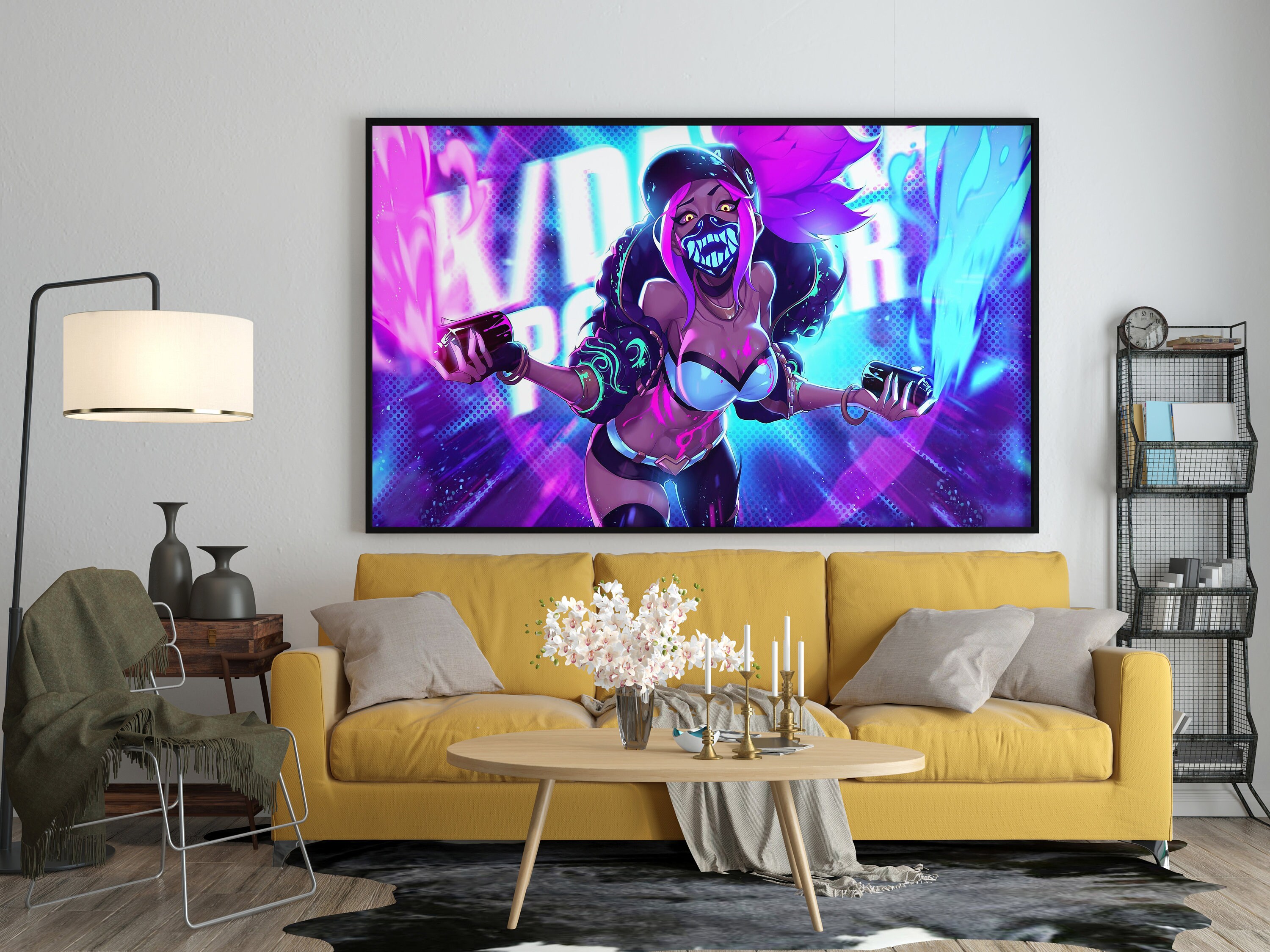 Akali Poster, Akali Print, Akali Art, Akali Canvas, League of Legends ...