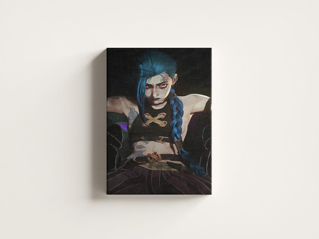 Arcane Wall Art, Jinx Poster, League of Legends Art, Arcane Jinx Print ...