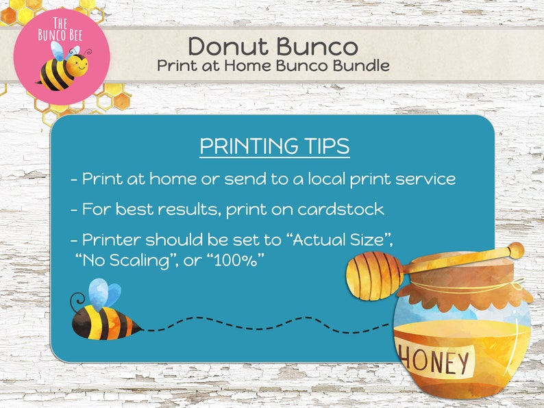 Donut Bunco Party Pack | Printable Bunco Score Sheets, Invitations ...