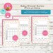 Baby Girl Bunco Party Printables: Scorecards, Name Tags, Table Decor ...
