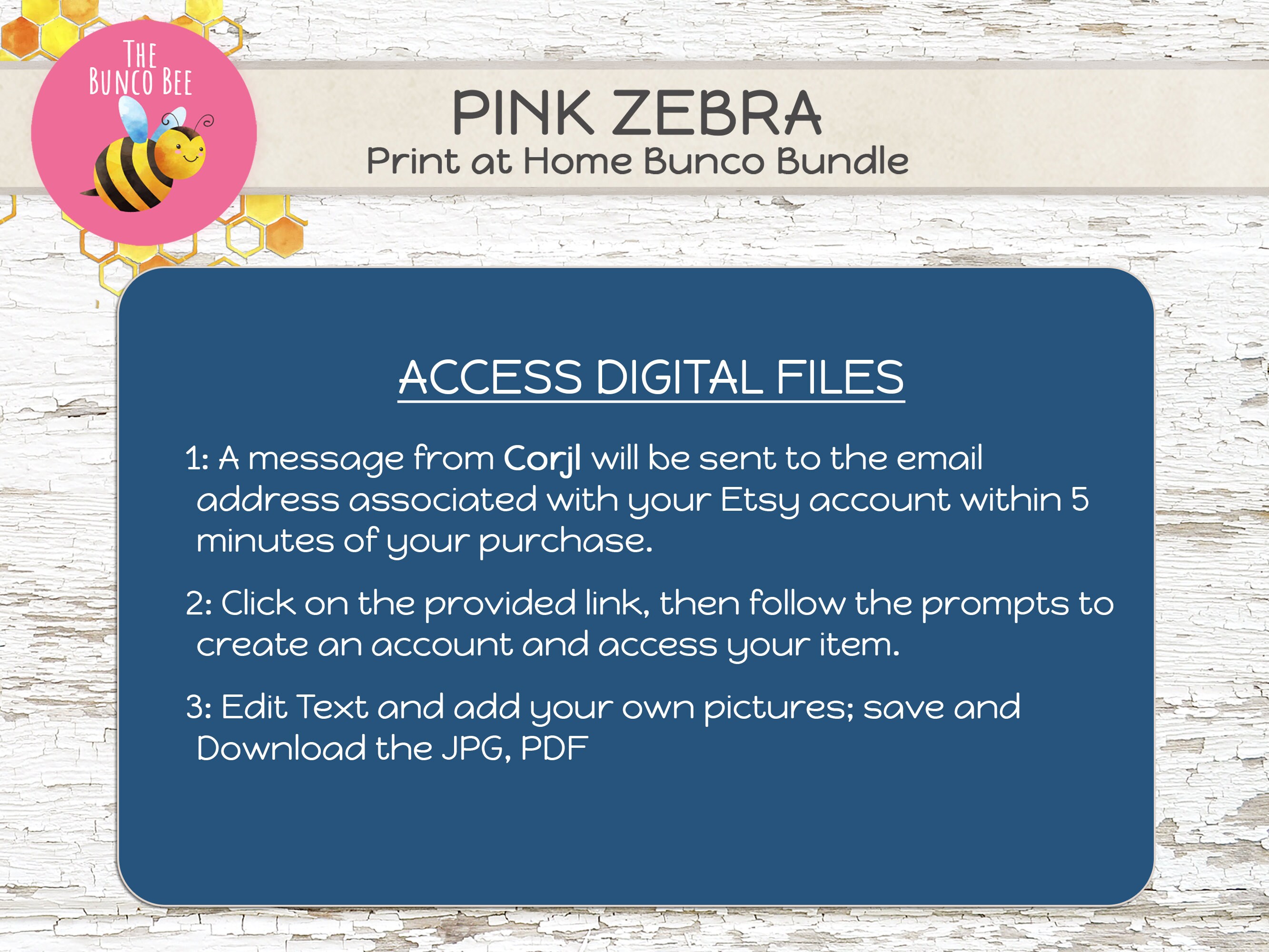 Pink Zebra Printable Bunco Bundle - Etsy