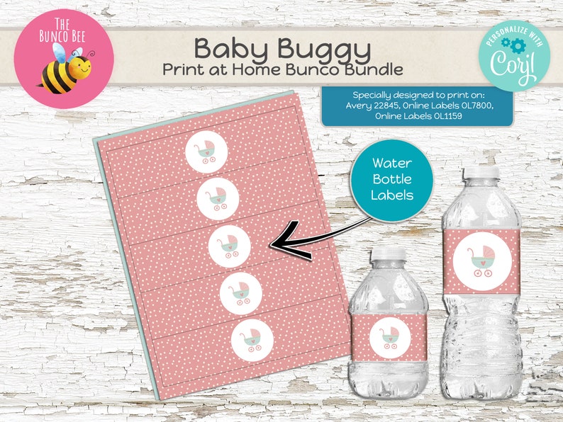 Adorable Baby Shower Bunco Bundle - Baby Girl Pink - Etsy