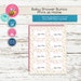 Baby Girl Bunco Party Printables: Scorecards, Name Tags, Table Decor ...