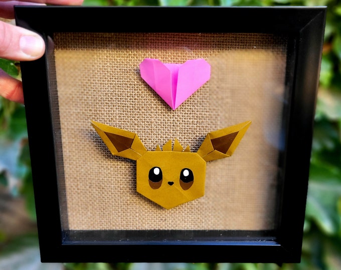 Pokemon Eevee Origami Shadow Box - Etsy