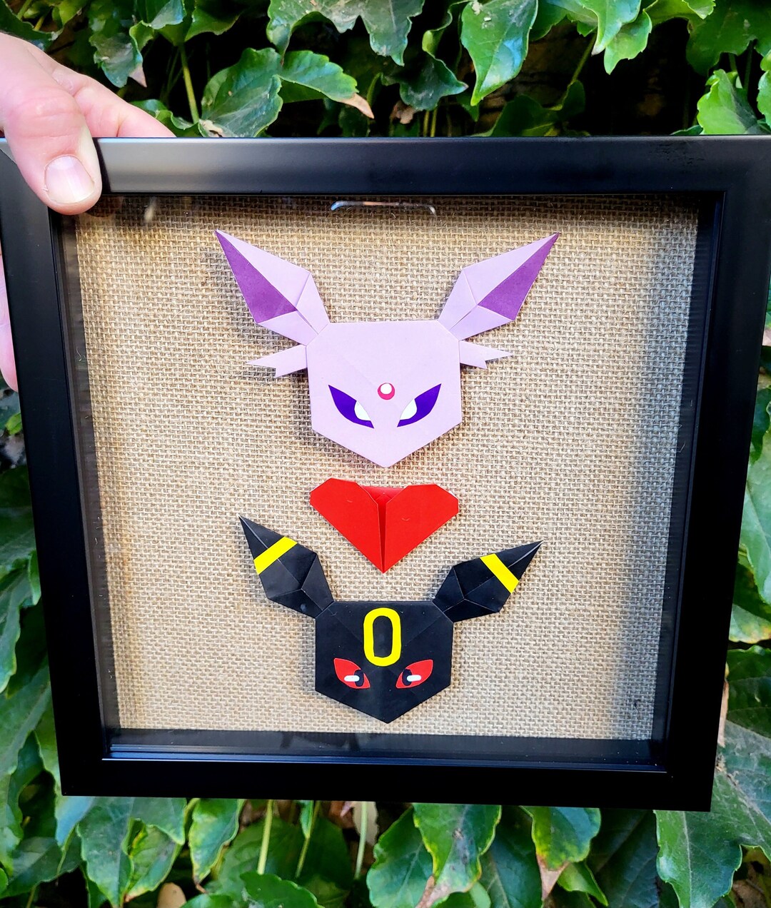 Pokemon Umbreon and Espeon Origami Shadow Box (couple) - Etsy