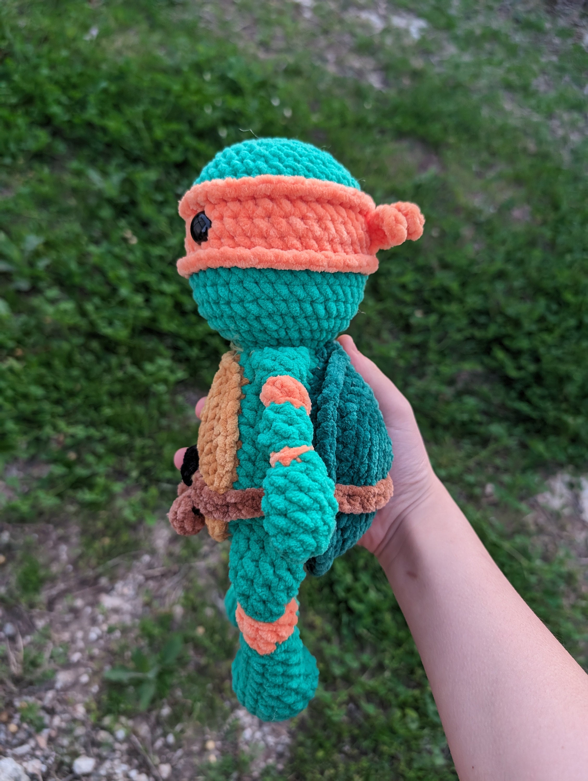 Amigurumi Fighting Turtle Plushie: Made-to-order | Handmade Crochet ...