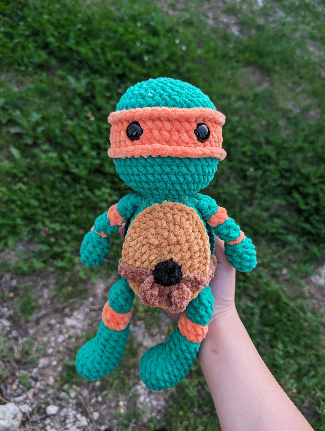 Amigurumi Fighting Turtle Plushie: Made-to-order | Handmade Crochet ...