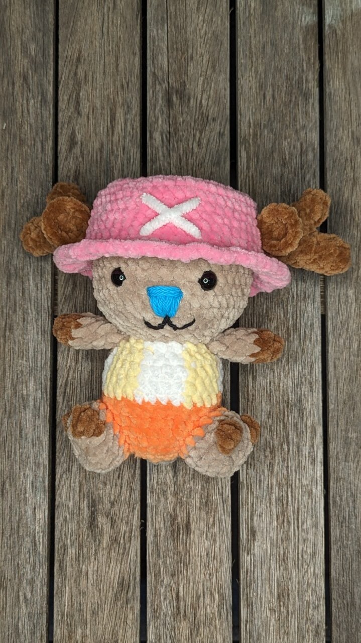 Amigurumi Chopper Plushie: Made-to-order | Handmade Crochet Reindeer - Etsy