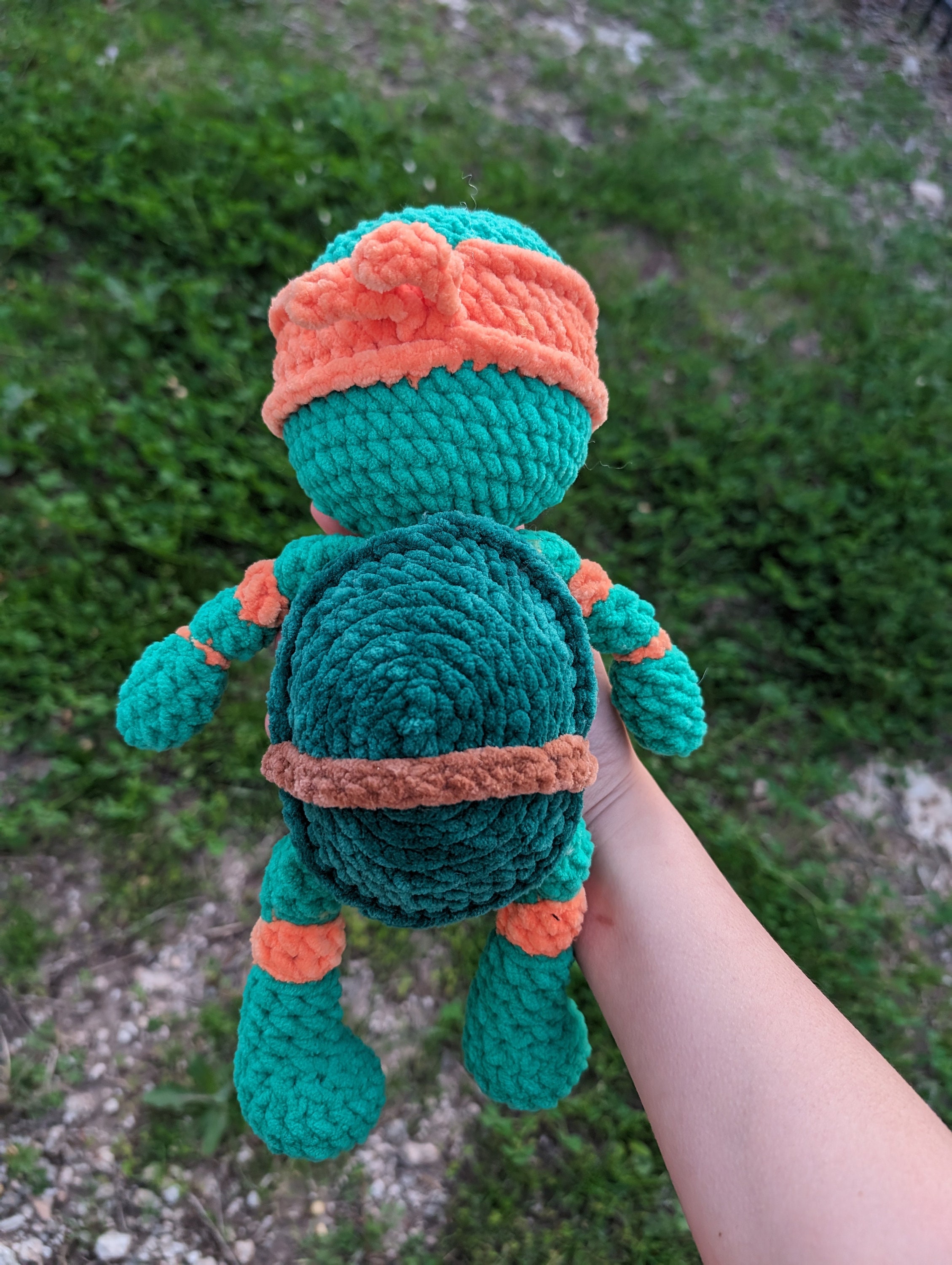Amigurumi Fighting Turtle Plushie: Made-to-order | Handmade Crochet ...