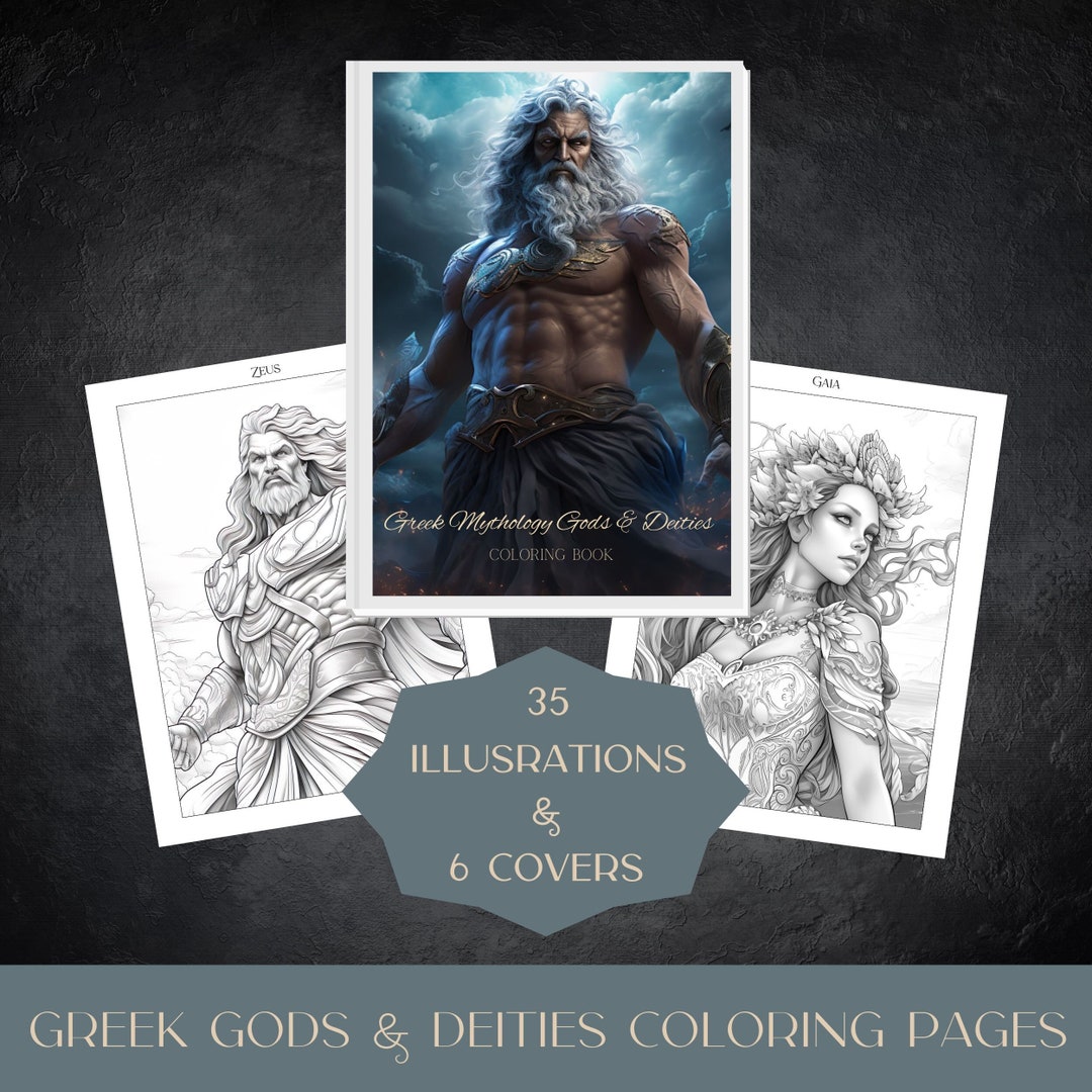 Greek Mythology Coloring Book: Gods & Deities, Stress Relief (PDF ...
