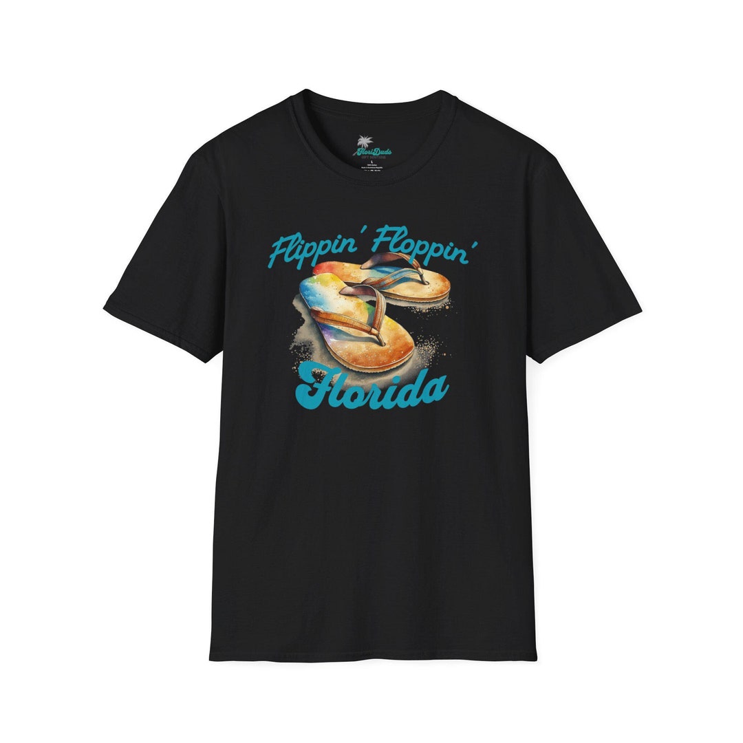 Florida Flip Flop Fun T-shirt, Thongs, Beach Shirt, Ocean, Sandy Feet ...