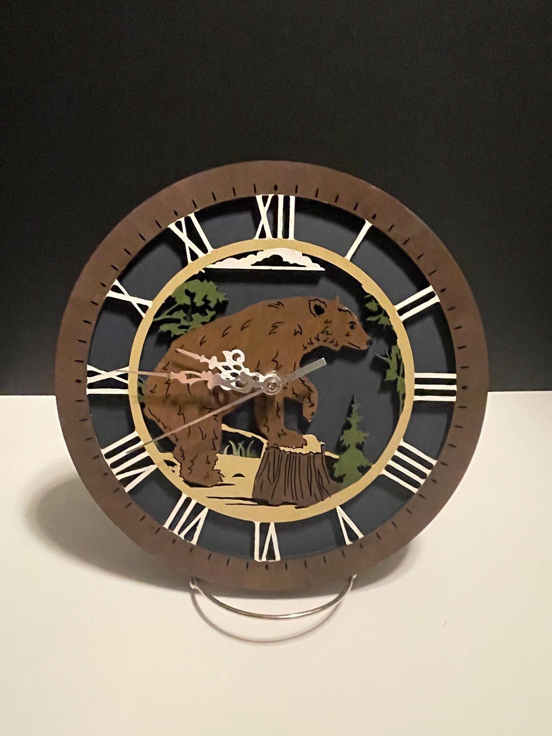 Wood Bear Clock - Etsy