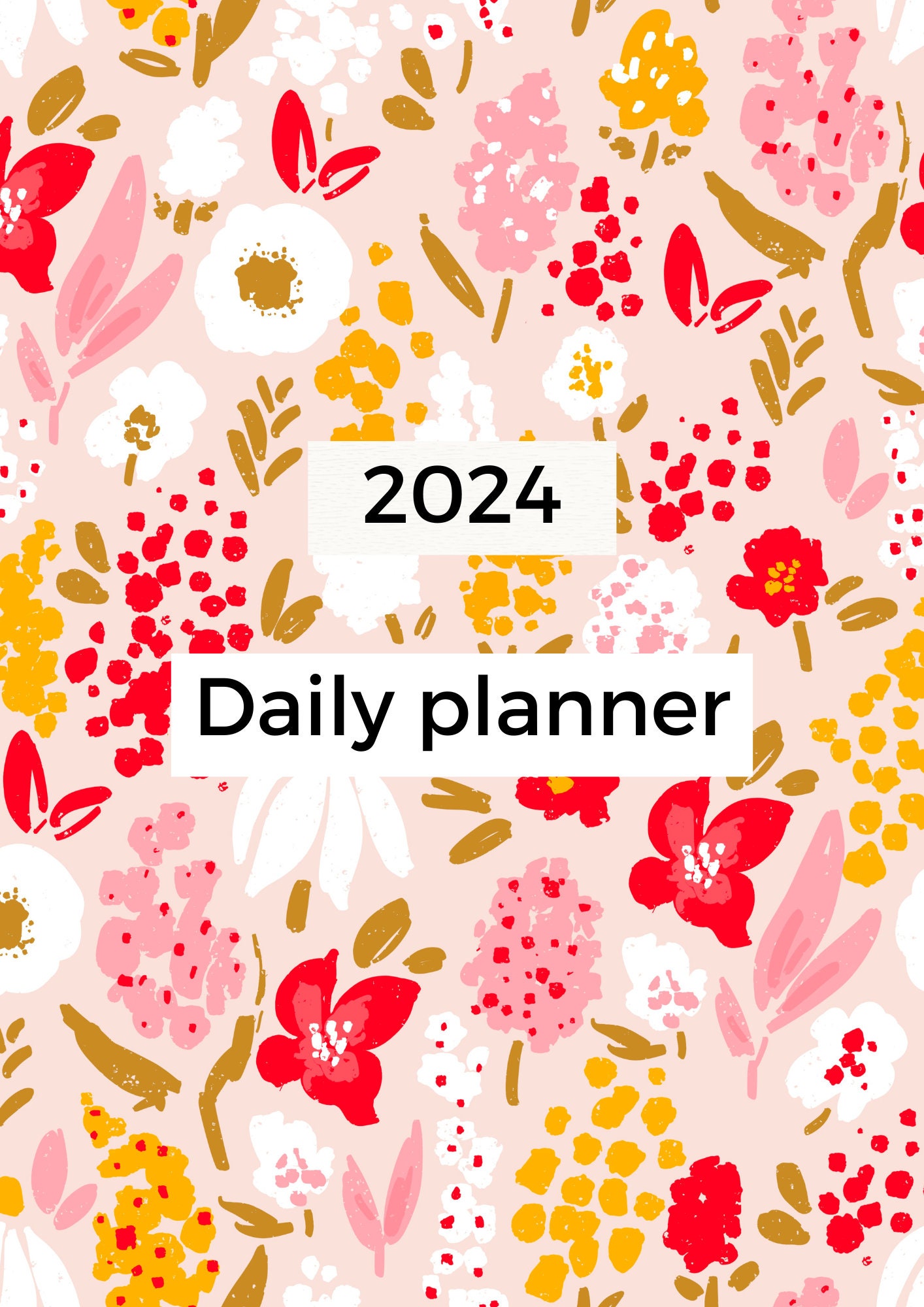 Digital Planners - 2024 Daily Planners - Personalized Planner - Custom ...
