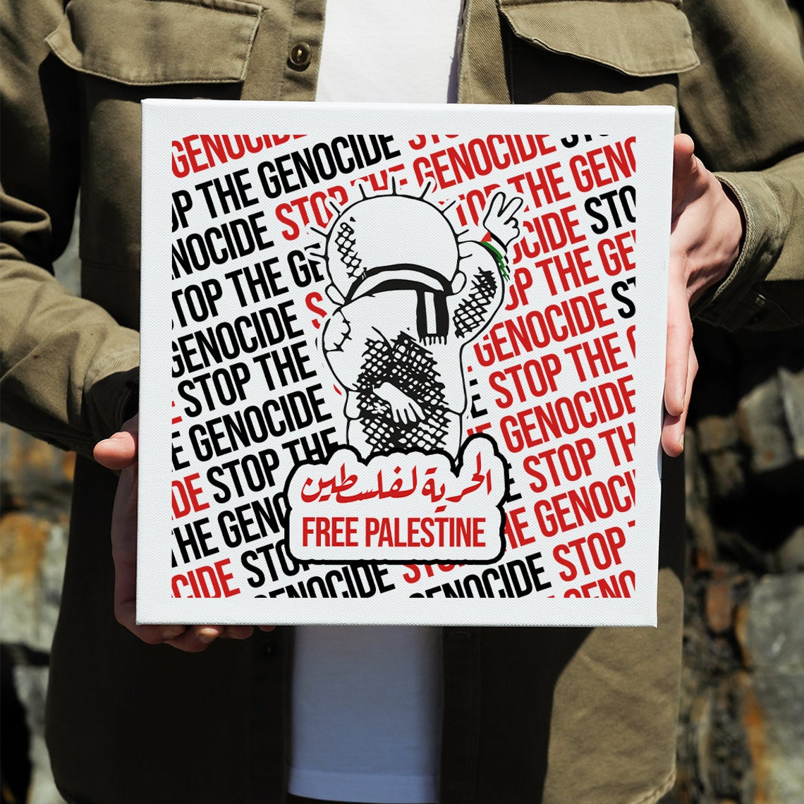 Hanzala handala Free Palestine Stop the Genocide Digital Download CMYK ...