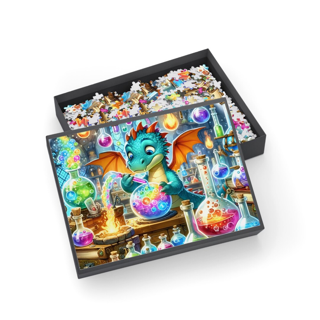 Dragon Alchemist in Magical Potion Lab Puzzle 96, 252, 500, 1000-piece ...