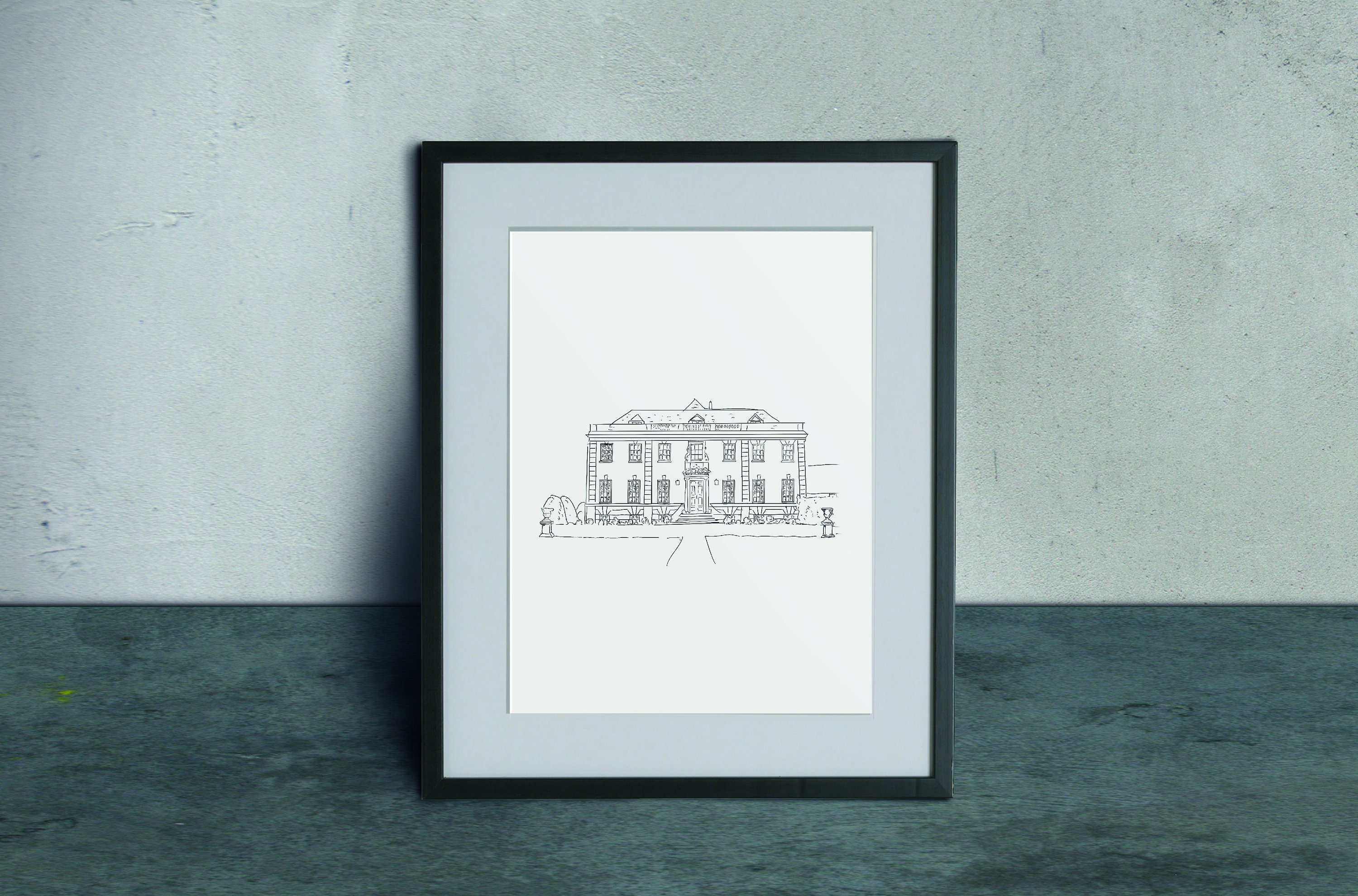 Custom Wedding Venue Illustration, Digital Hand-drawn Sketch ...