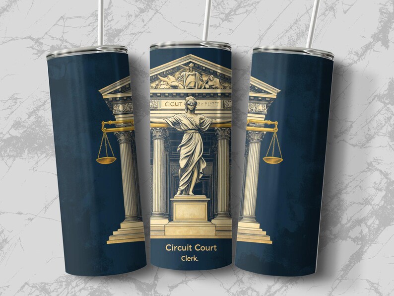 Circuit Court Clerk Justice PNG for 20 Oz Tumbler Wrap | Legal Theme ...