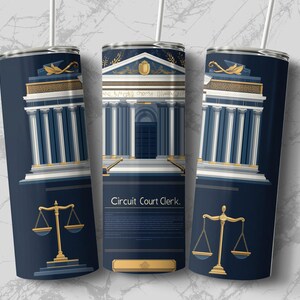 Circuit Court Clerk Justice PNG for 20 Oz Tumbler Wrap | Legal Theme ...